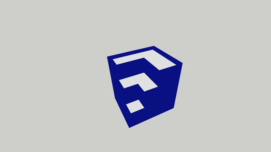 Blue SketchUp 3d model