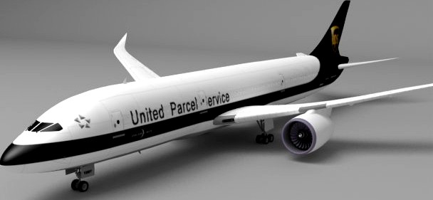 Boeing 787 (UPS)3d model