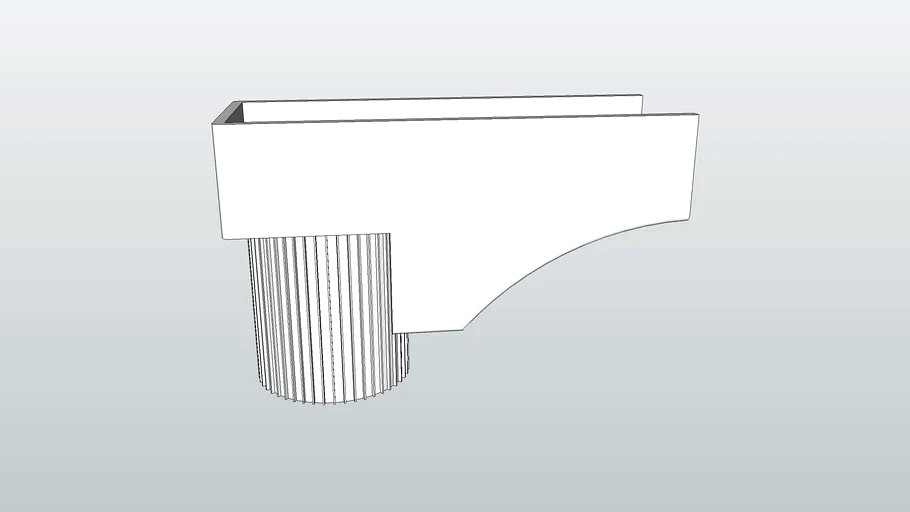 Parts of Table/Desk : Self Adjusting Leveling Table Foot 3d model