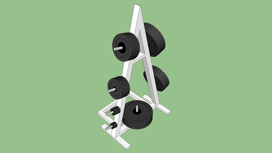 Weight Plate Rack 3d model