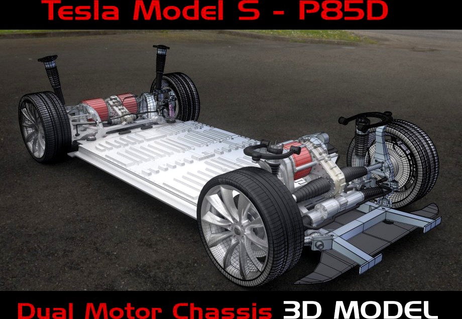 Tesla Model S Chassis3d model