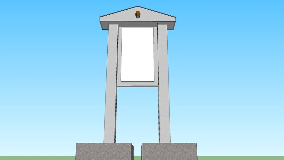 Road sign structure concept 3d model