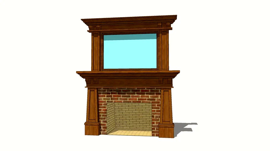 Fireplace Surround - Mission 3d model