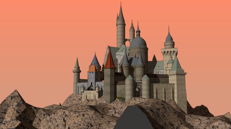 Gothic Castle 3d model