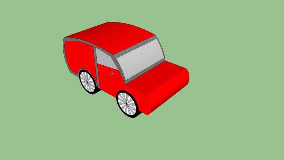 (car by 2D) 3d model