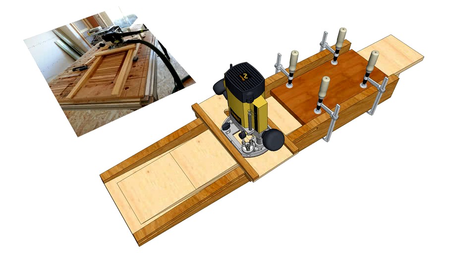 Scarf Joint Router Sled 3d model