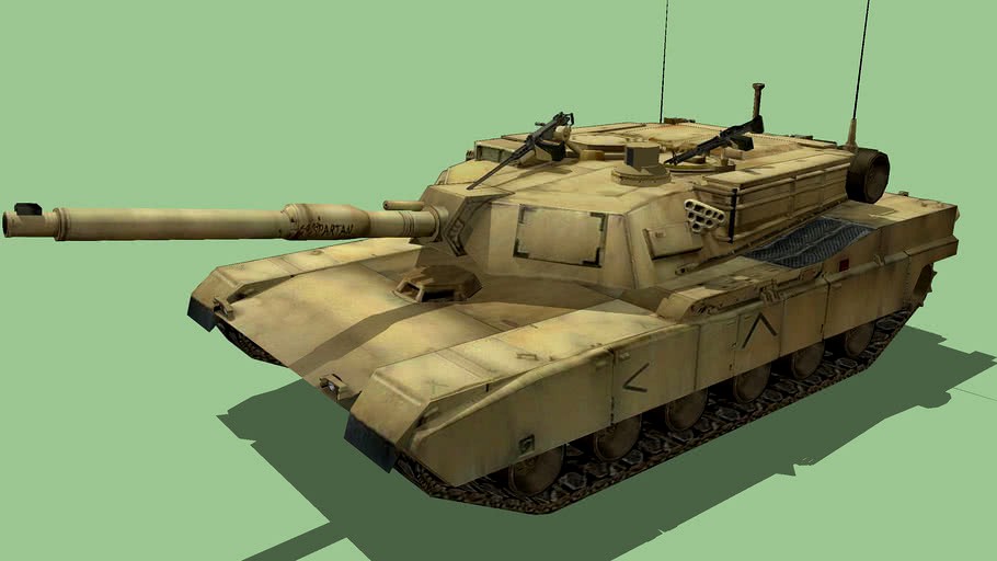 USMC MARINES M1a2 Abrams 3d model