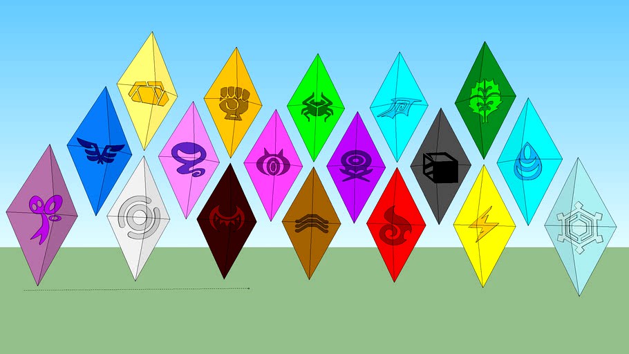 Z-Crystals Pokémon Sun/Moon 3d model