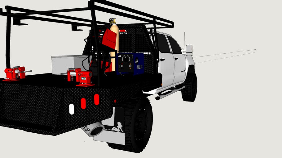 2015 Chevy 3500 Welding Rig 3d model
