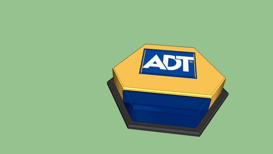 ADT Alarm Bell Box 3d model