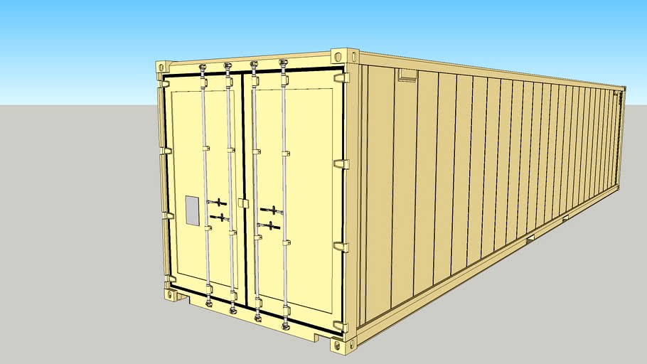 Reefer ver.A - 40ft Standard Container 3d model