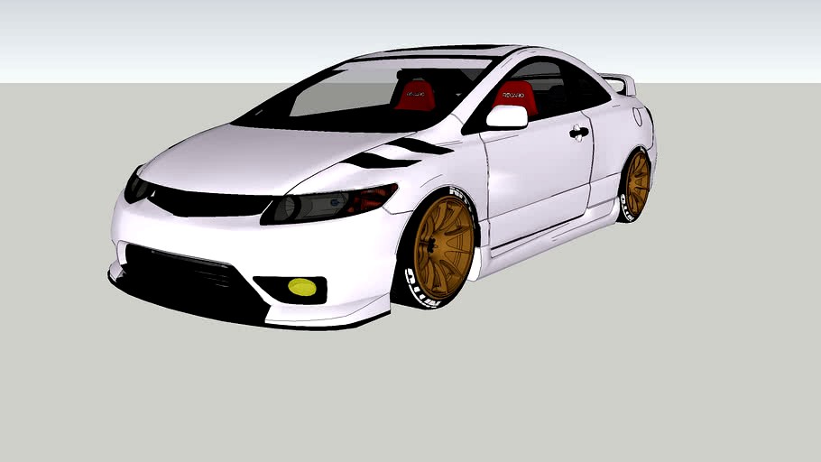 2007 Honda Civic Modified 3d model
