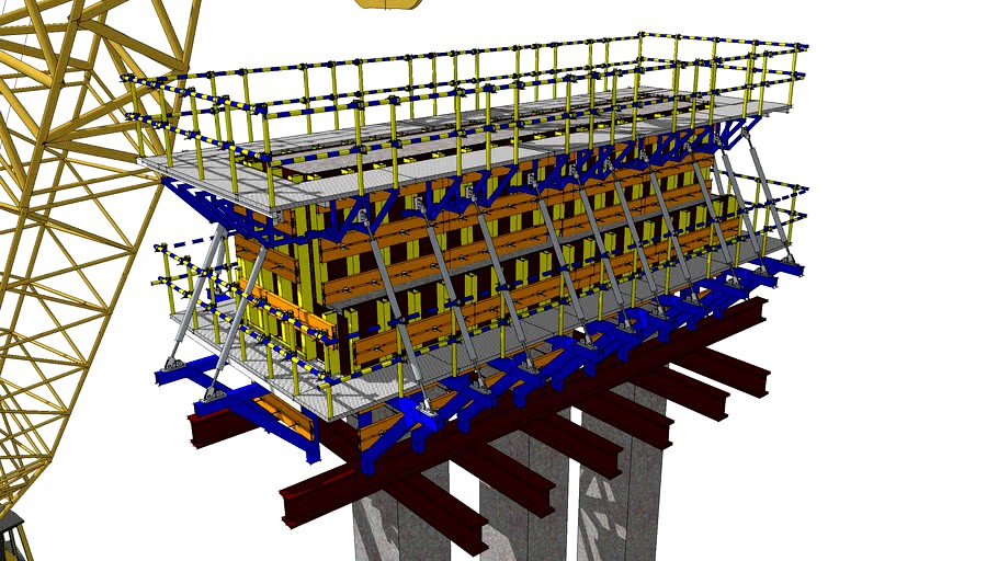 Pier Head Formwork 3d model