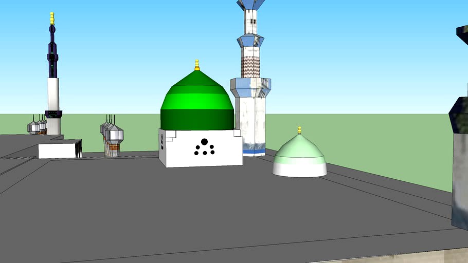 Masjid-an-Nabawi in Madina 3d model