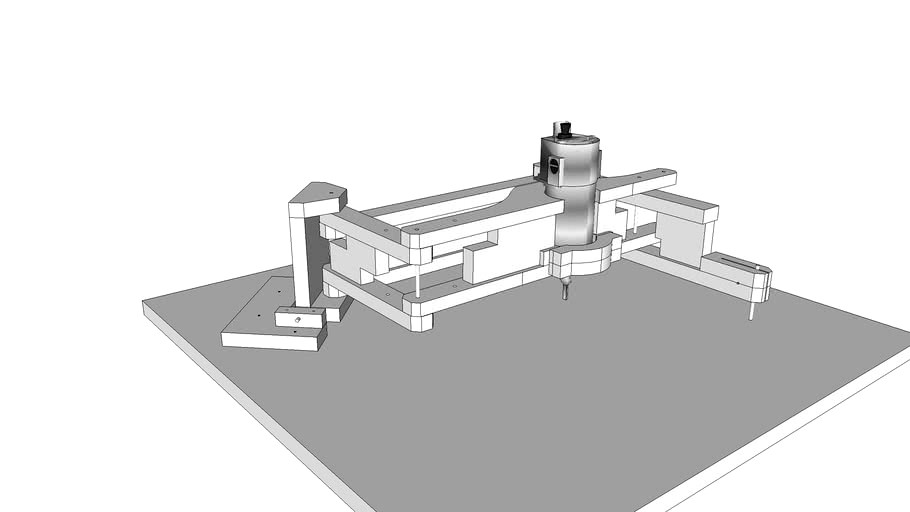 3-D router pantograph 3d model