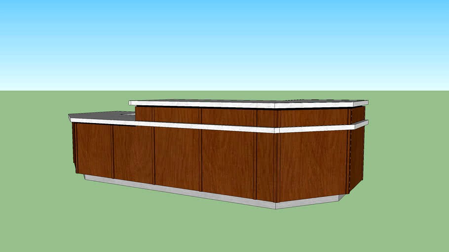 COFFEE SHOP COUNTER 3d model