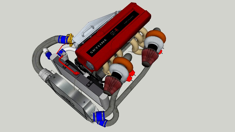2.6L RB26DETT 3d model