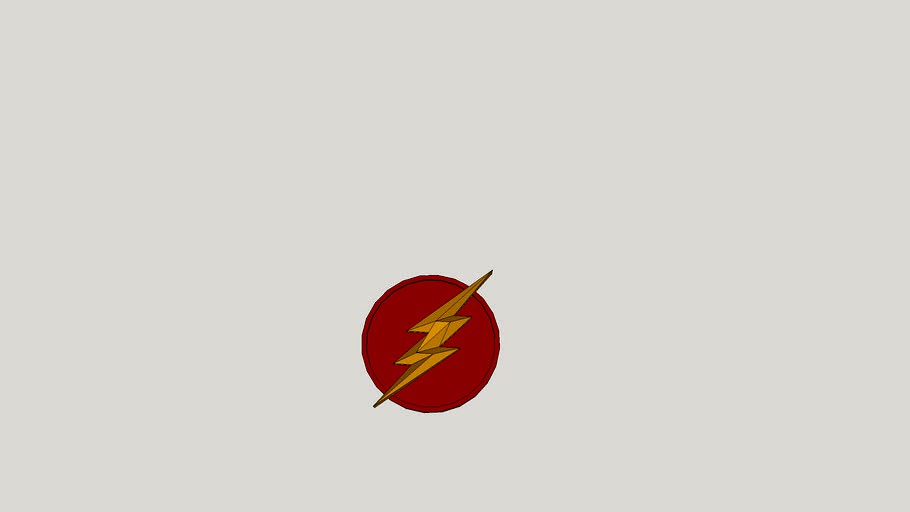 The flash Symbol 3d model