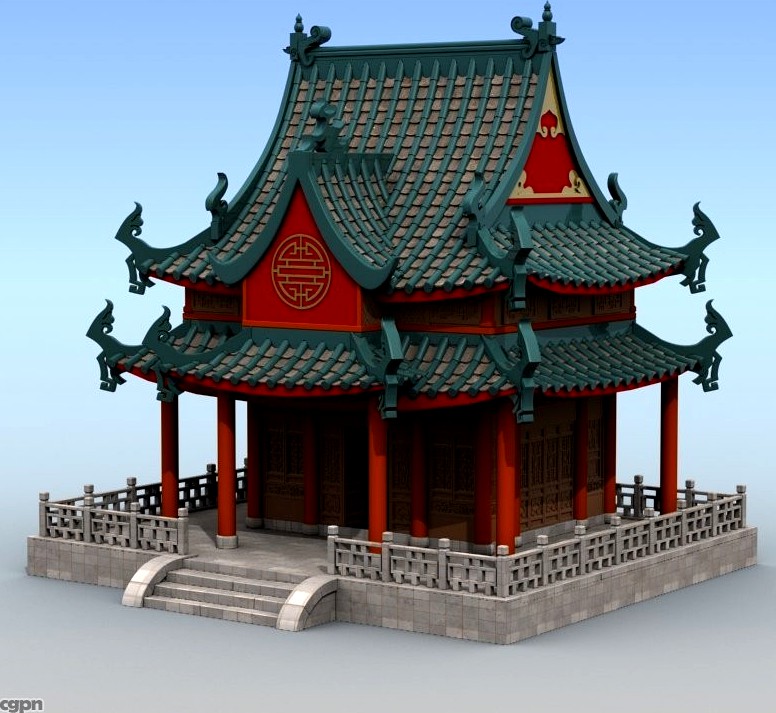 Chinese Architecture 043d model