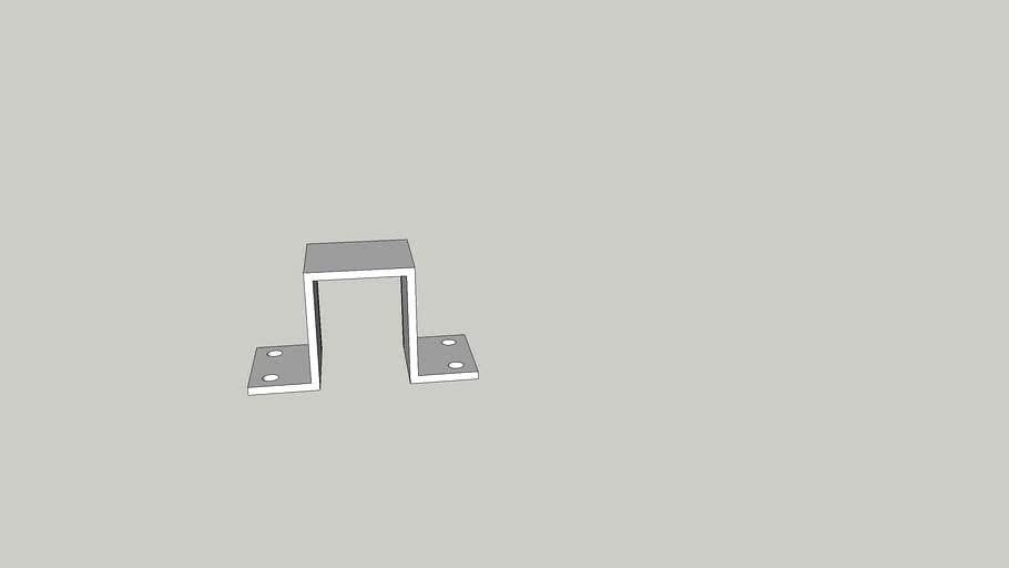 Square pipe fixing bracket (사각파이프 고정 브라켓 ) 3d model
