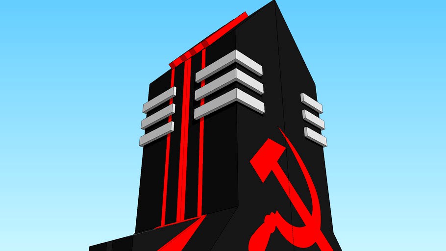 Red Alert 2 nuclear missile silo 3d model