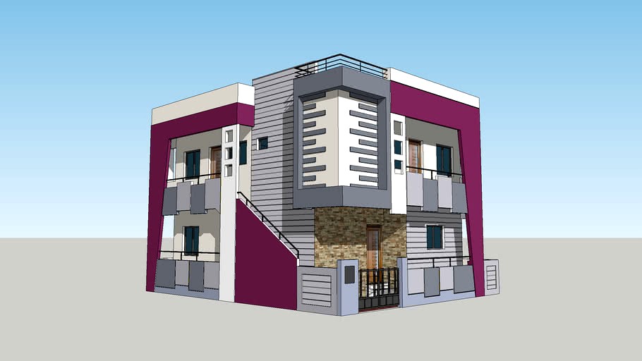 rani house plan 3d model