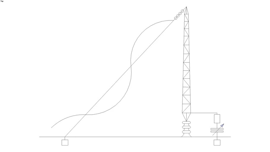 Directional antenna system 3d model