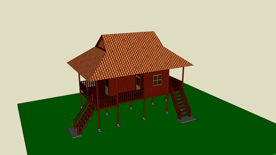Khmer House 3d model