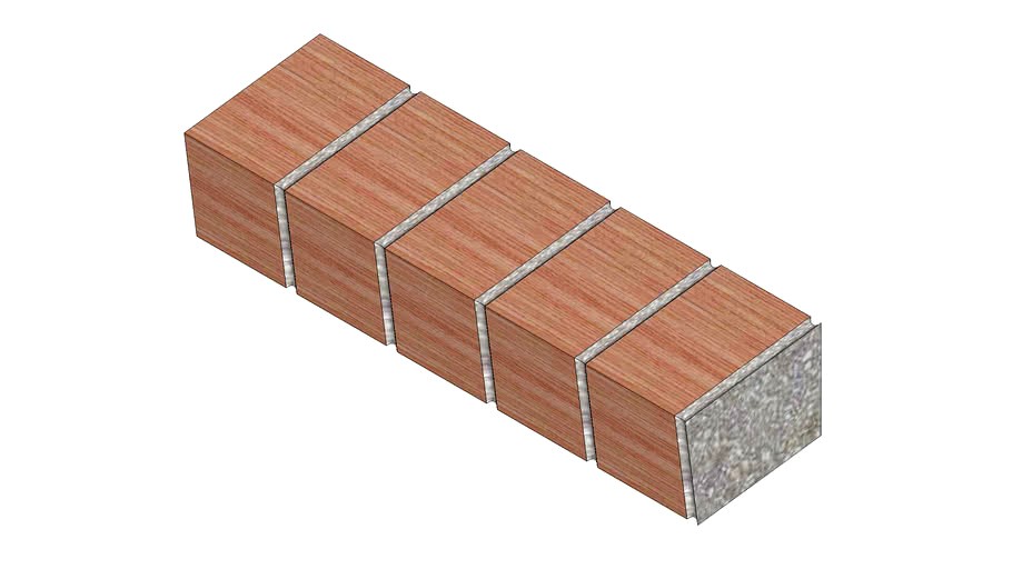 Rowlock brick sill 3d model