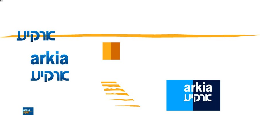 Arkia Israeli Airlines Logo Kit 3d model