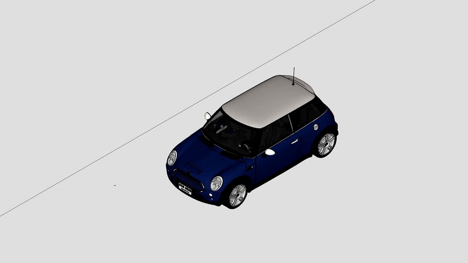 MINI Cooper S Mk 1 2005 3d model