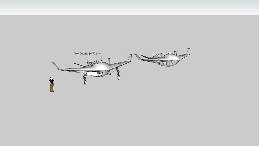 Fallout 4 Stingray Air Superiority Fighter 3d model