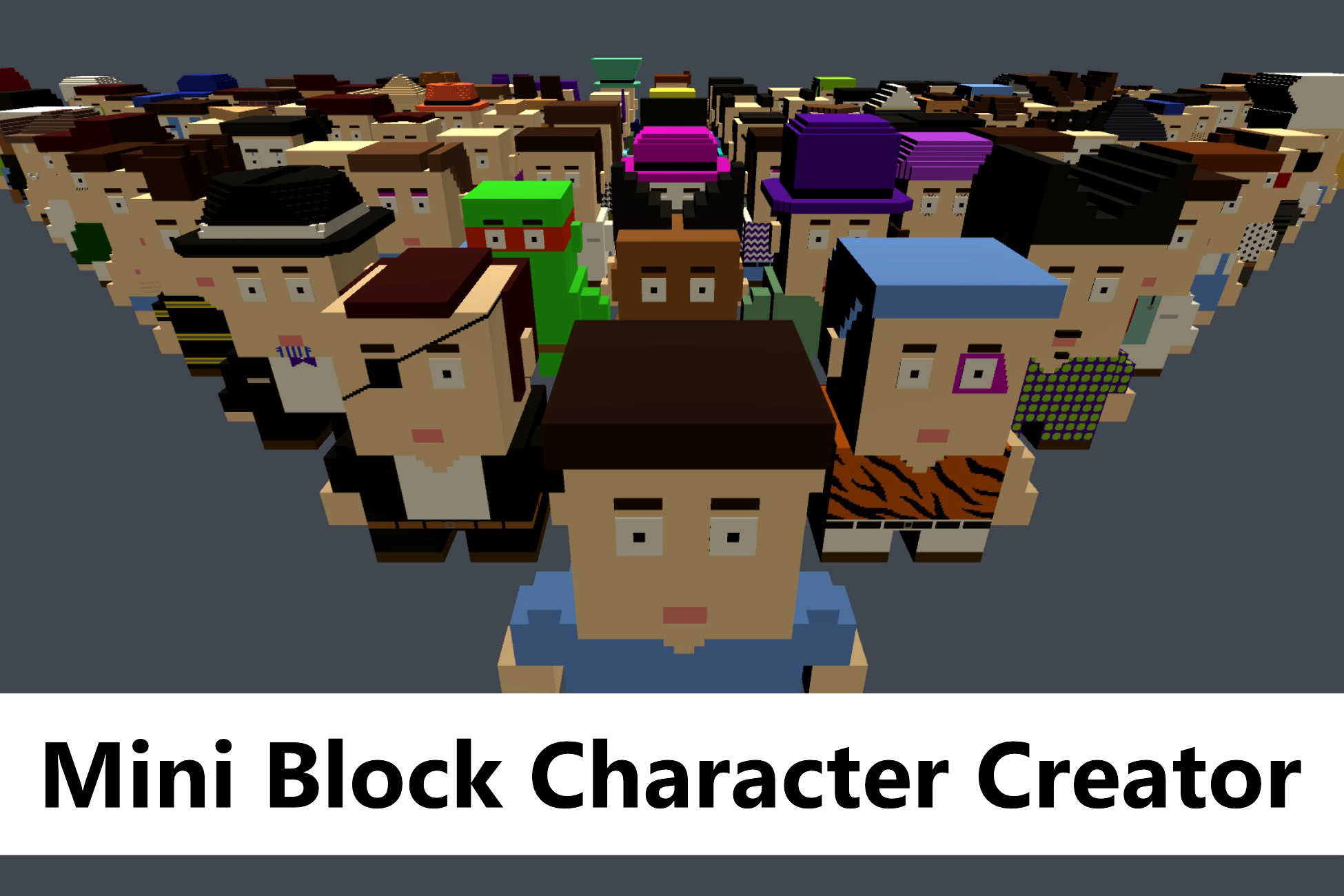 Mini Block Character Creator 3d model
