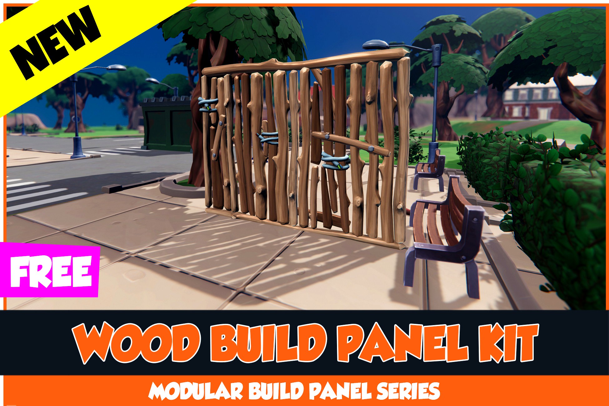 Modular Animated Wood Panel Wall Kit - Vertical Wall - Destructible ...
