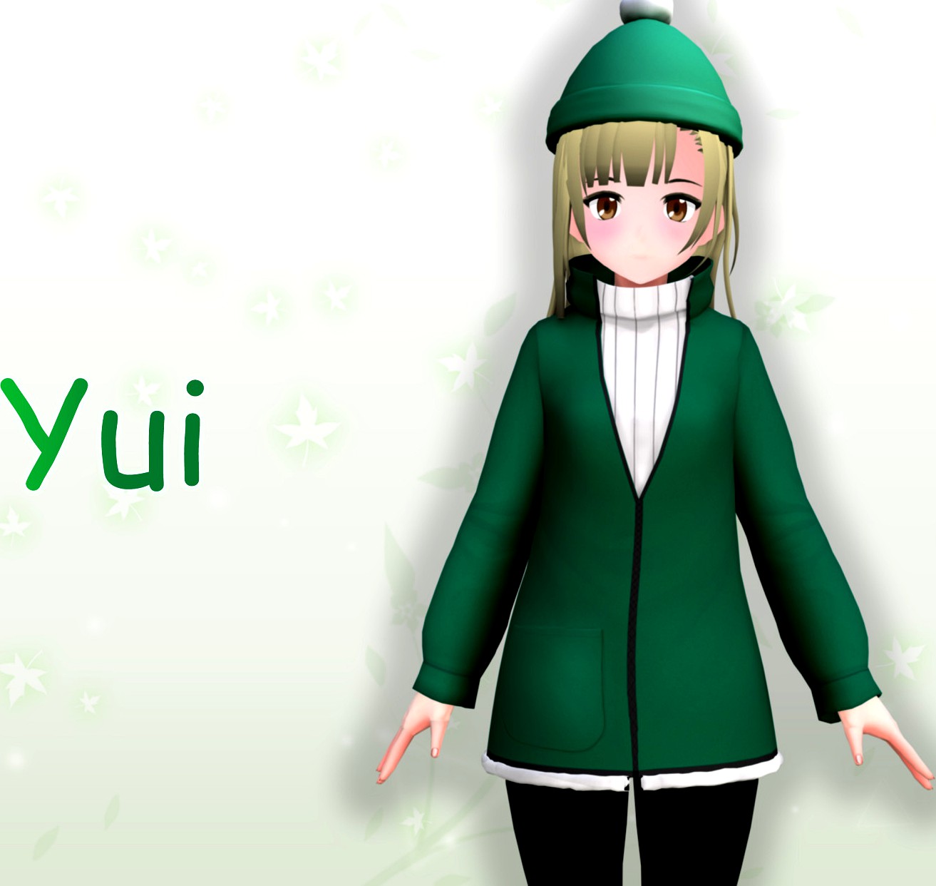 Yui V2: Anime-Style Character For Games And VRChat 3d model
