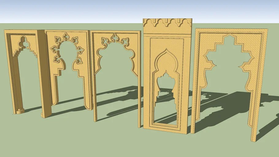 GRC arche panels 4 3d model