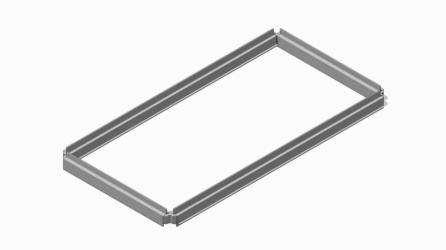 Step frame 500*1000 A 3d model