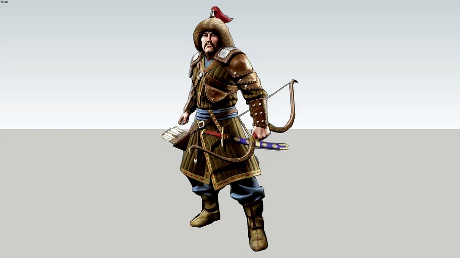 Tatar soldier 3d model