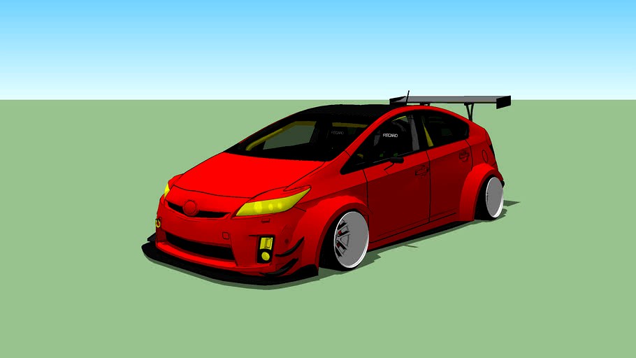 Toyota Prius WideBody 3d model
