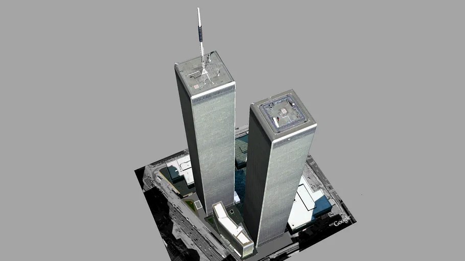 WTC/TWIN TOWERS 3d model
