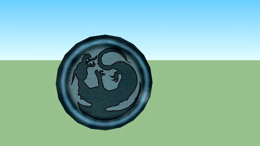 Amulet Dragon - Sub Zero (MORTAL KOMBAT) 3d model