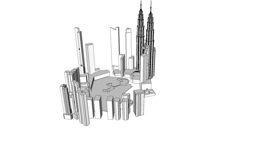 Malaysia KLCC 3d model