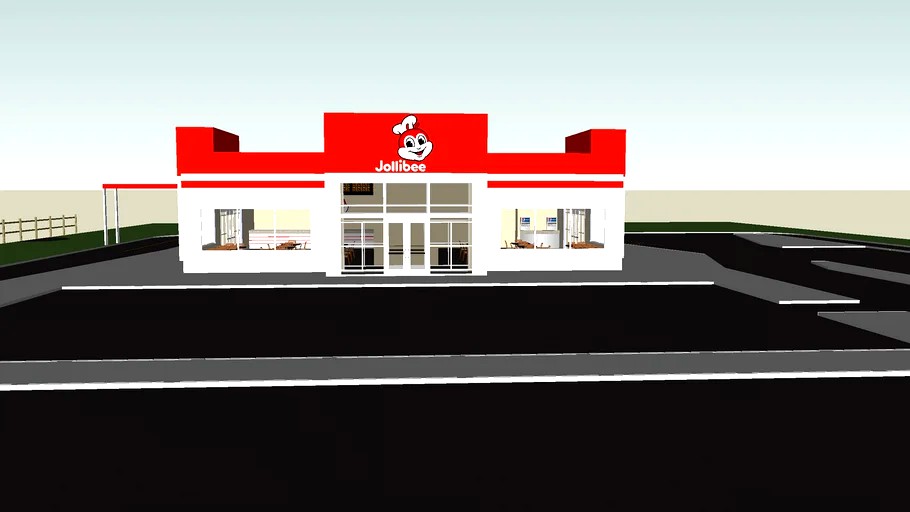 Jollibee Branch - Fully Furnished 3d model