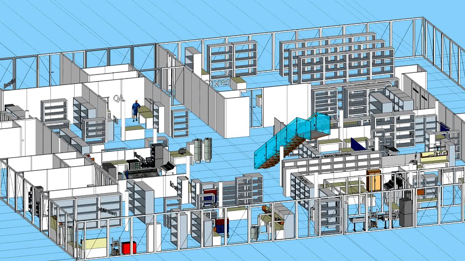 SSL Factory Floor 3d model
