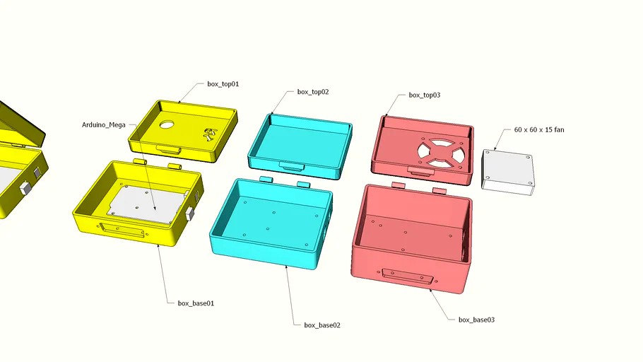 Arduino Boxes 3d model