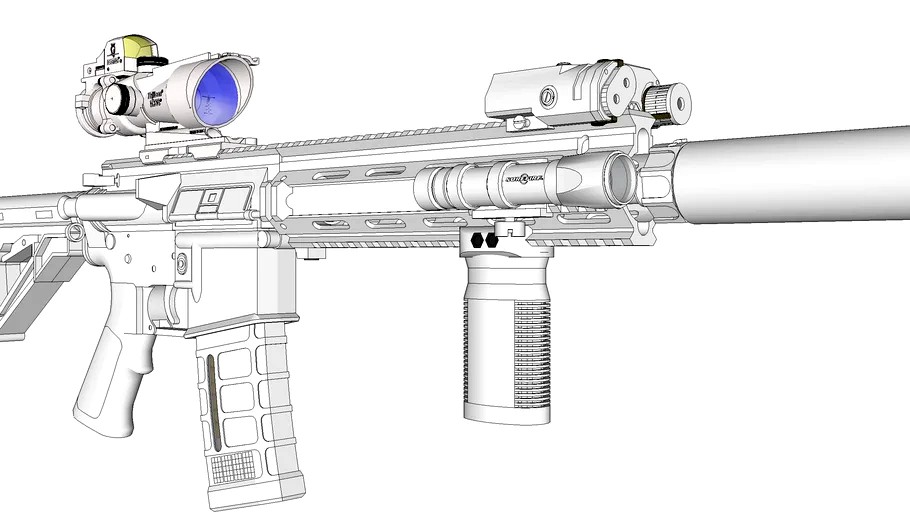 COLT Canada L119A2 3d model