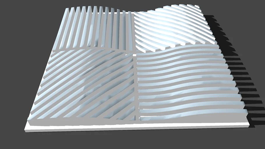 Parametric Wall Panel 3d model