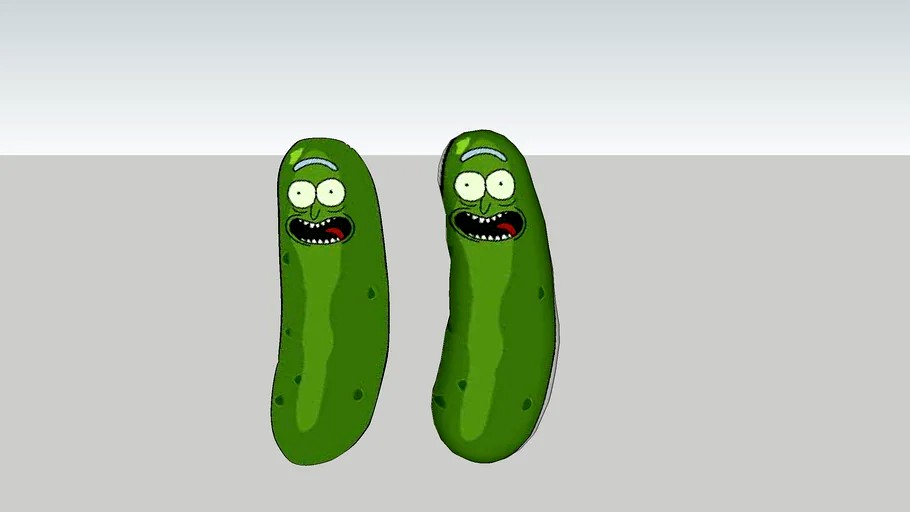 Pickle Rick 2D & 3D model