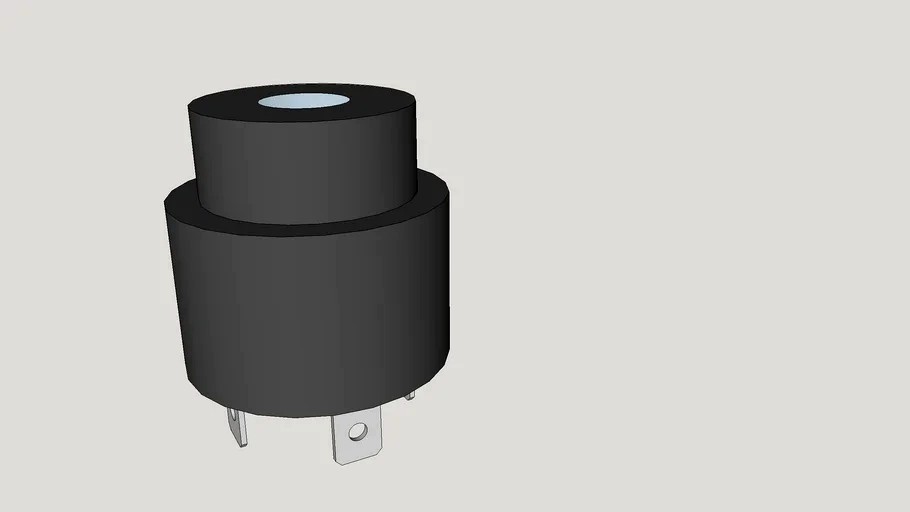 Piezo electric buzzer 3d model