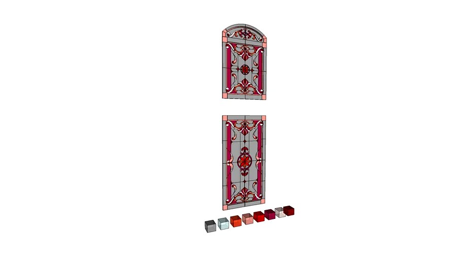 Stained Glass Window 3d model